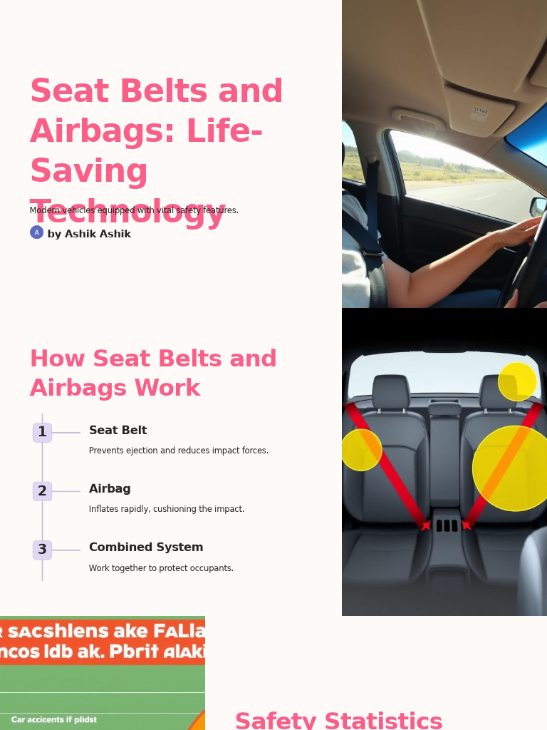 Seat Belts and Airbags Life Saving Technology | PDF