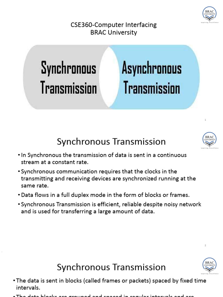 Asynchronous and Synchronous | PDF