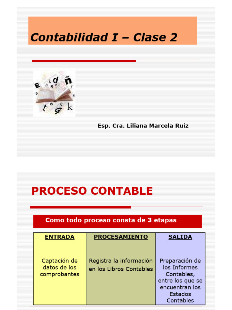 Clase 2 Contabilidad I | PDF