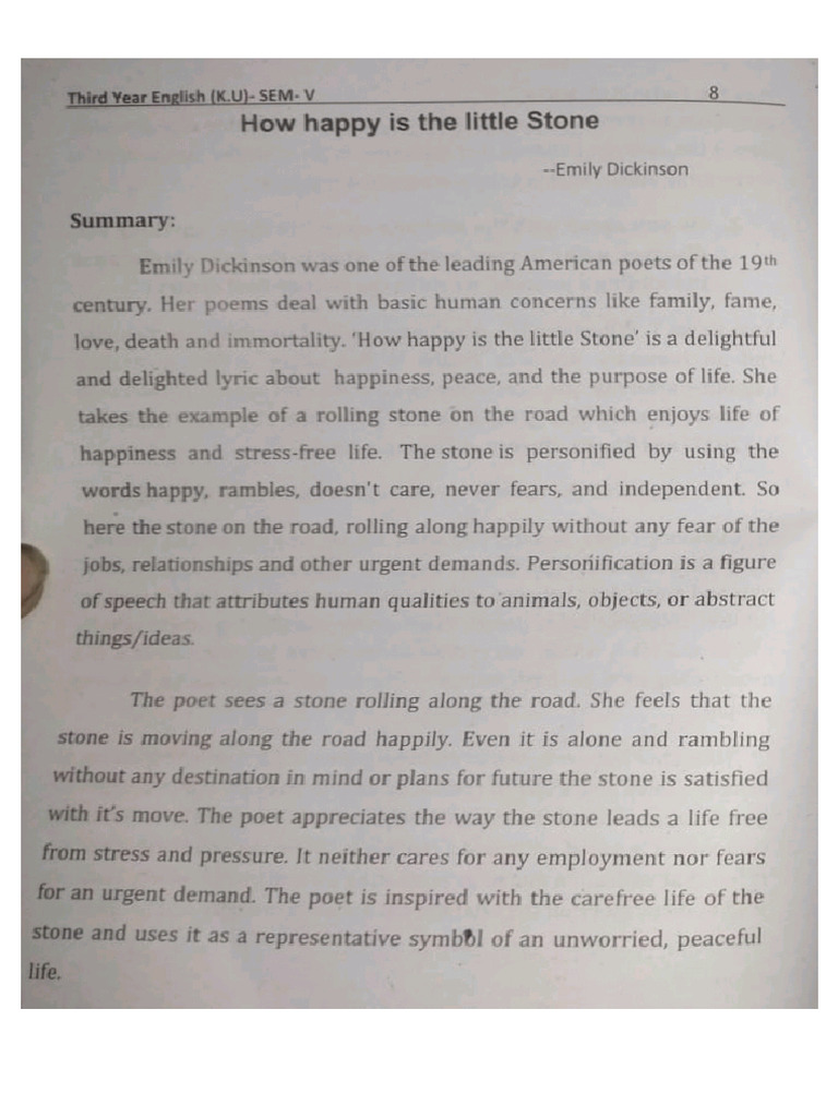 How happy is the little stone | PDF