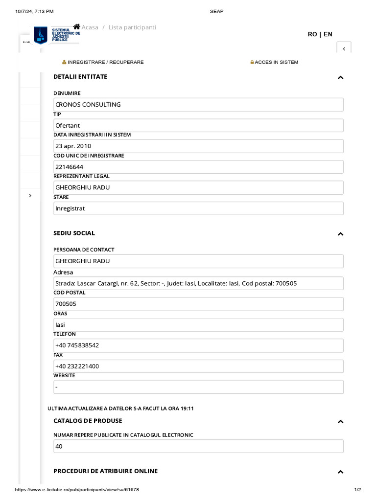 Cronos Consulting | PDF