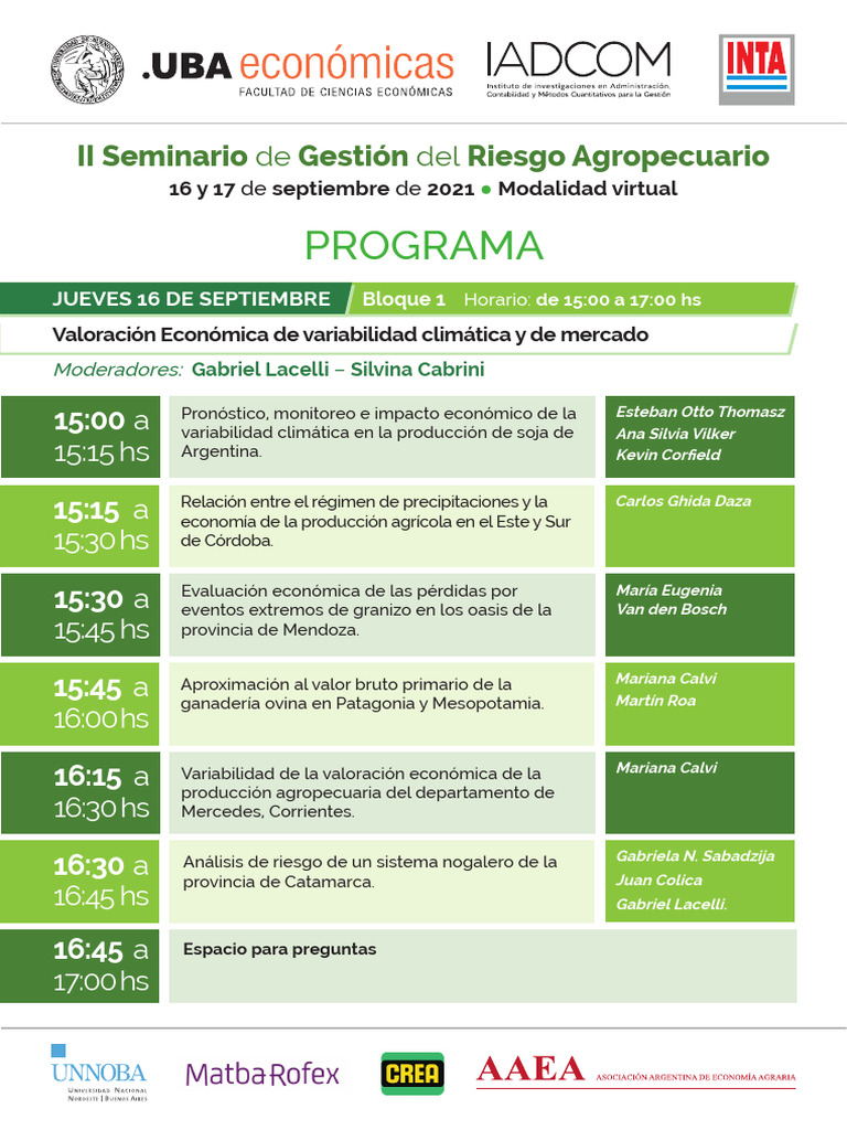 Programa Seminario 2021 v5 | PDF