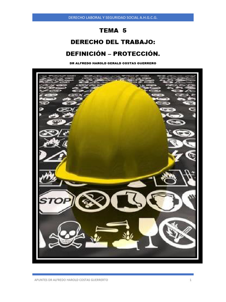 TEMA 5 DEFINICION DEL TRABAJO | PDF