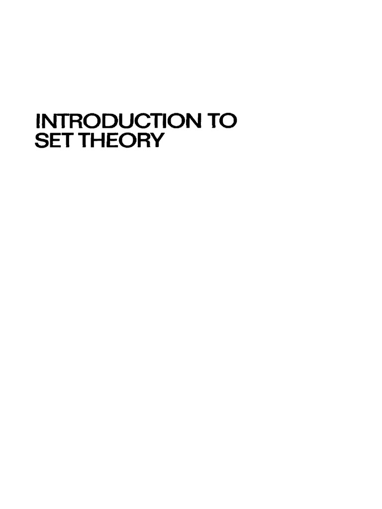 集合论教材Karel Hrbacek, Thomas Jech - Introduction to Set Theory-M. Dekker ...