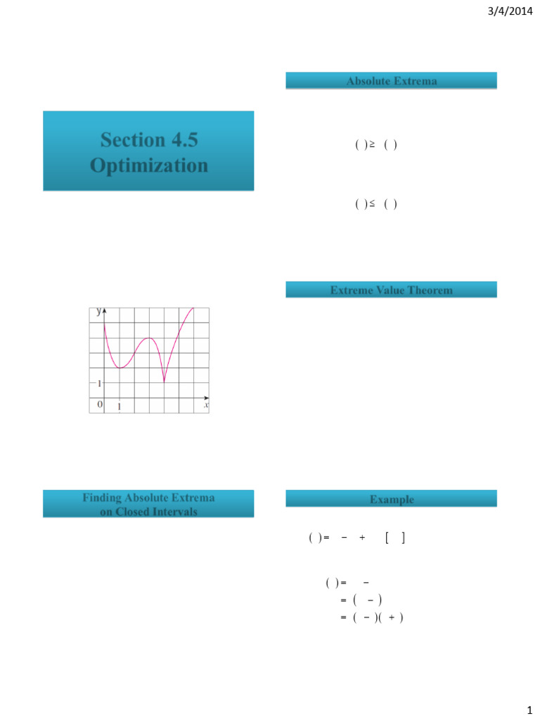 Section 4.5 Optimization | PDF