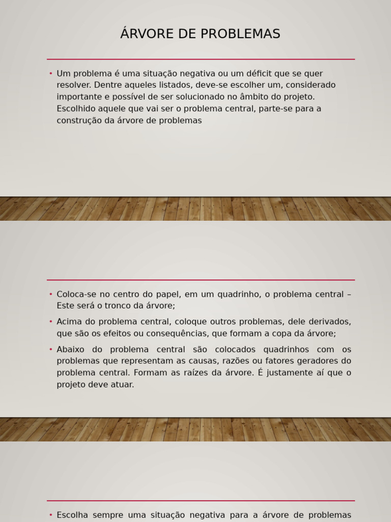 Árvores de Problemas | PDF