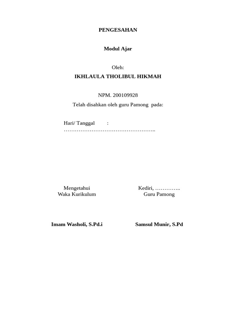 Modul Fix | PDF