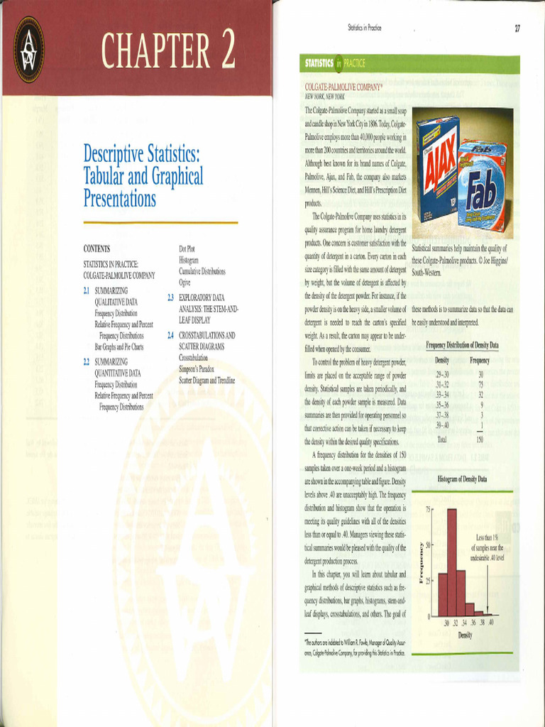 1241 Stat 2361 Textbook Chapter 2 | PDF