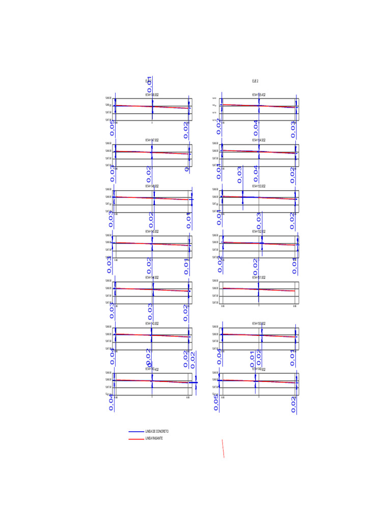 Secciones Transversales Eje 2 y Eje 3 (1) - Secciones Eje 2 | PDF