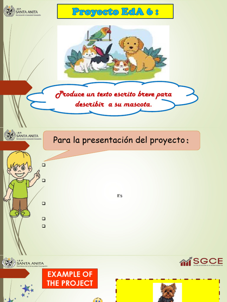 2DO GRADO EDA 6 PROJECT DESCRIBING MY PET | PDF 2DO GRADO EDA 6 PROJECT DESCRIBING MY PET | PDF