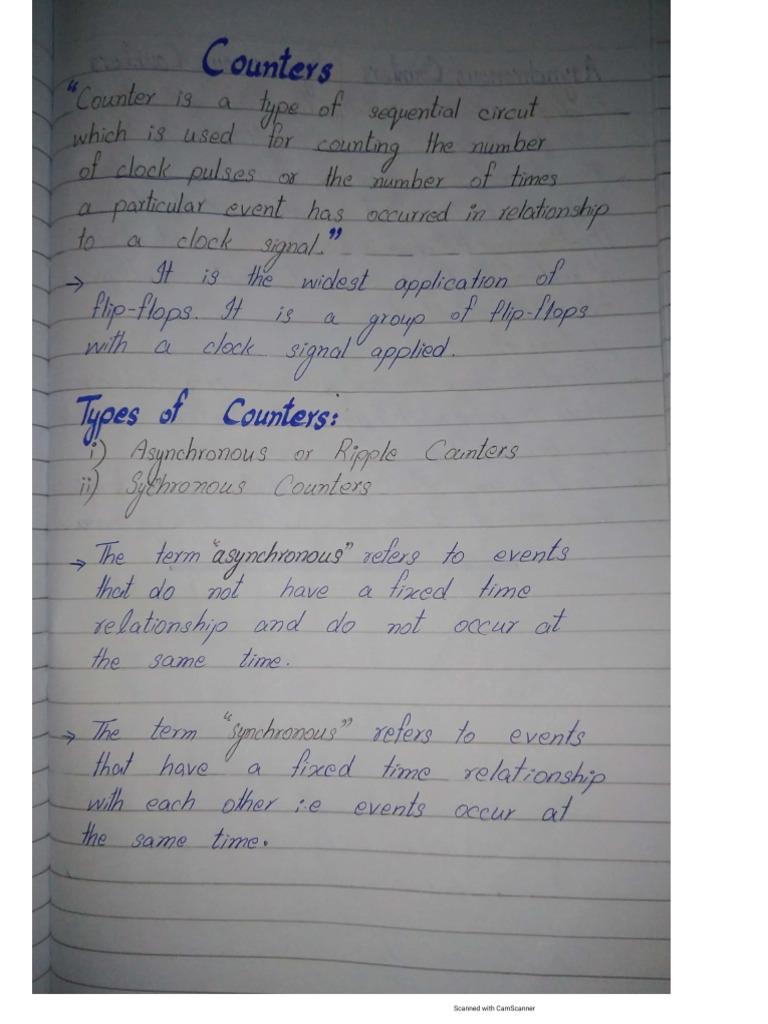 DLD Chap#9 (Counters) | PDF