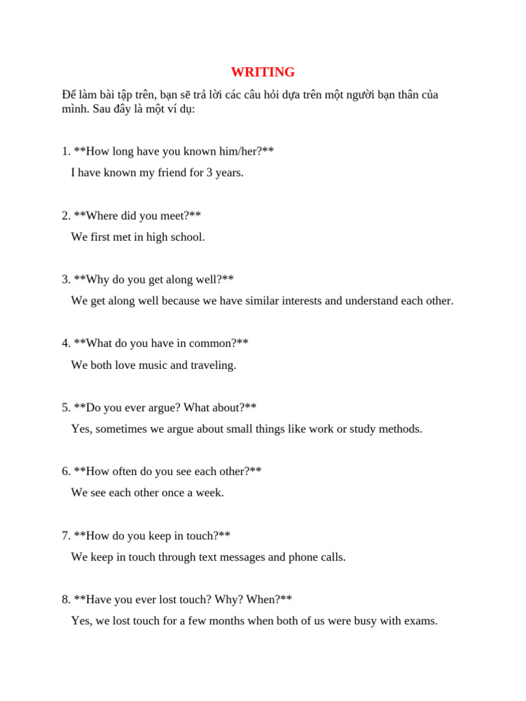Writing | PDF