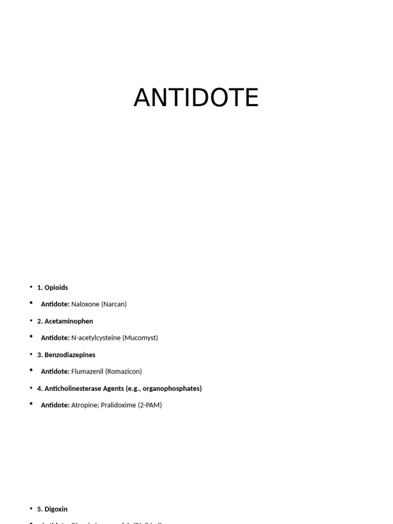 Antidote Pdf