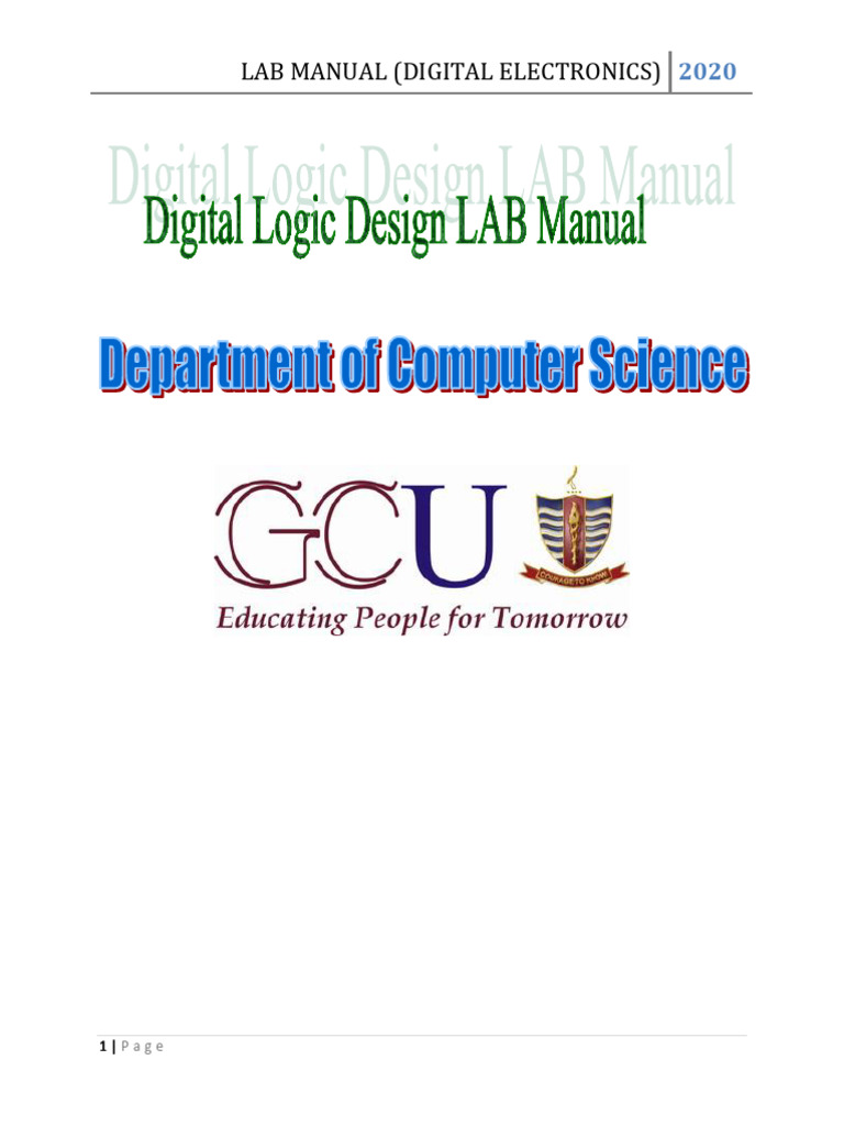 DLD Lab Manual | PDF