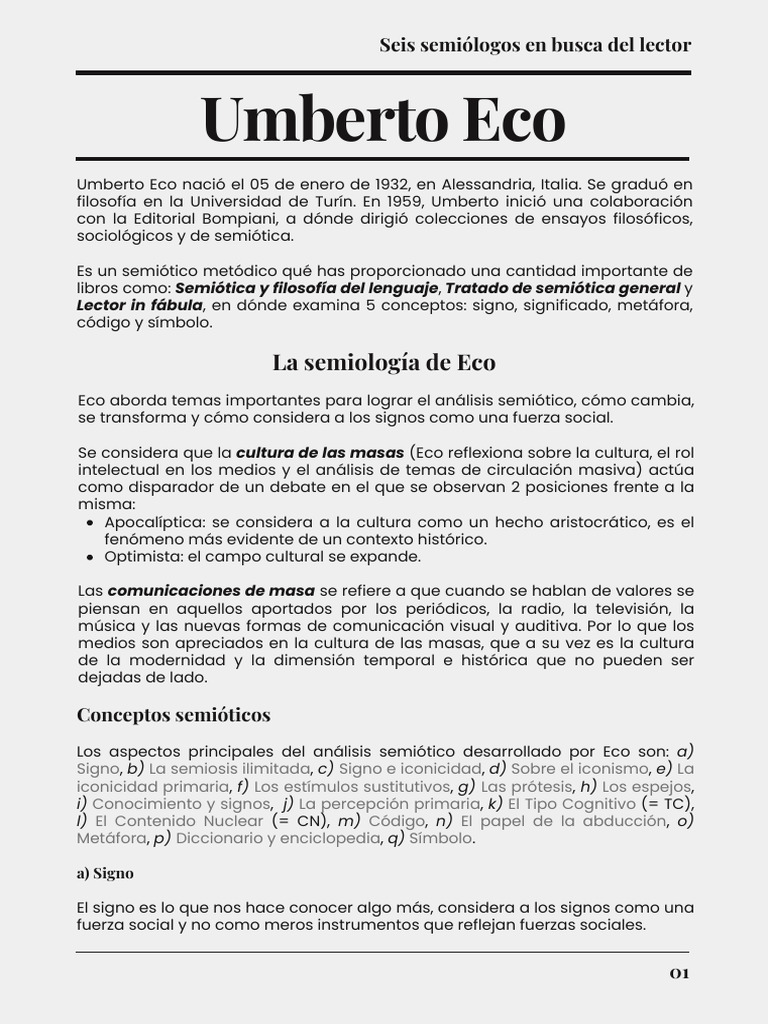 Umberto Eco | PDF
