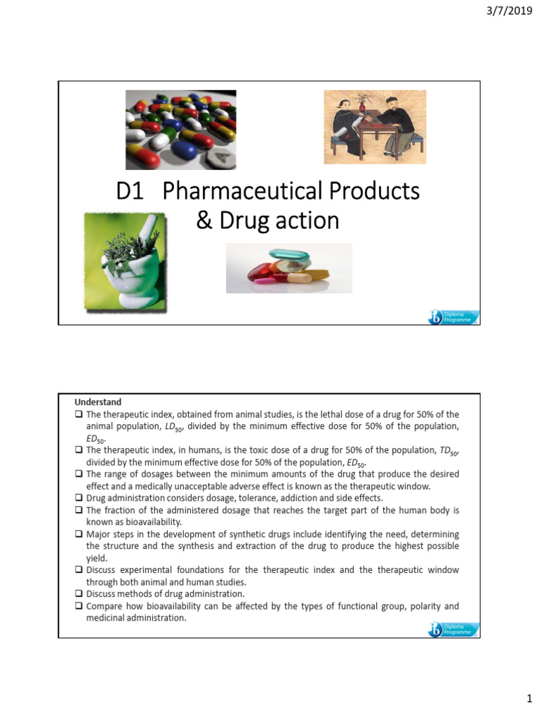 D1 Pharmaceutical Products Pdf