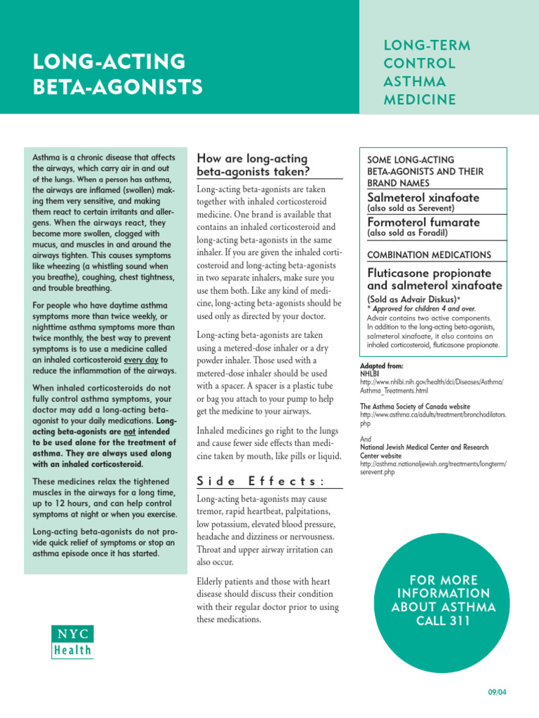 Beta Agonist Pdf