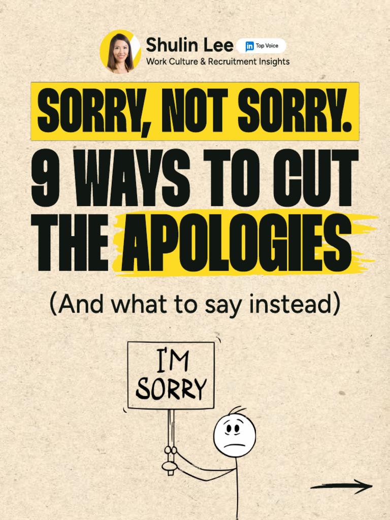 9 Ways To Stop Saying Sorry! | PDF