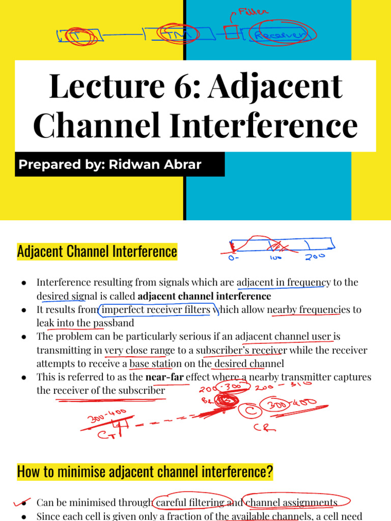 Lecture 6 - Adjacent Channel Interference | PDF