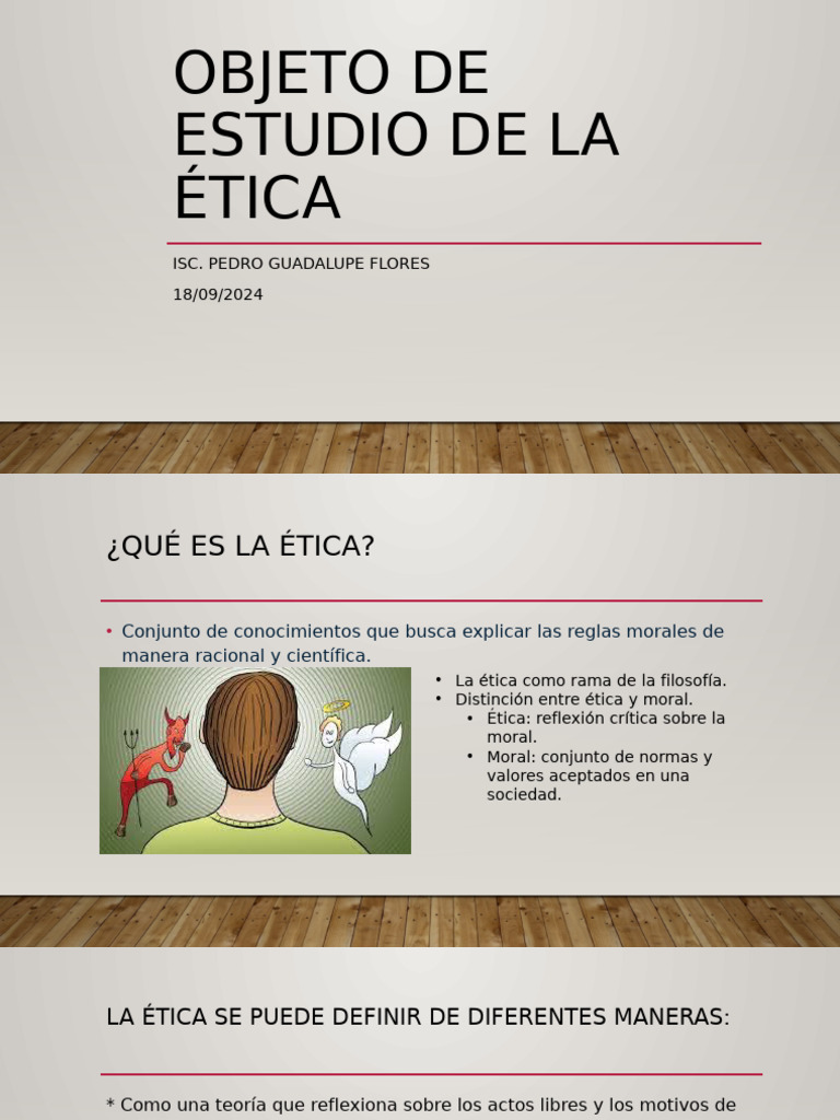 Objeto de Estudio de La Ética s2 | PDF
