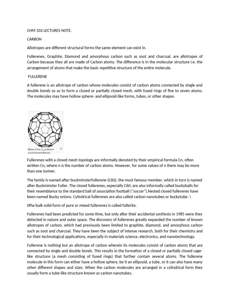 CHM 102 Lectures Note | PDF