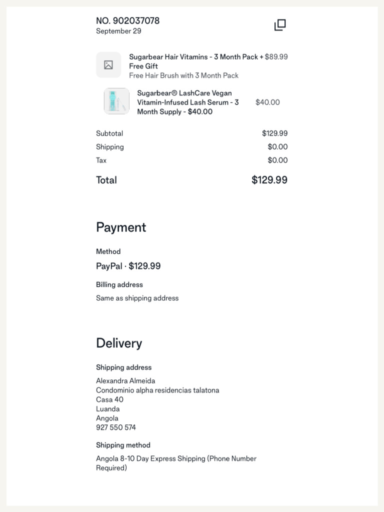 Order Receipt 2326058228 | PDF