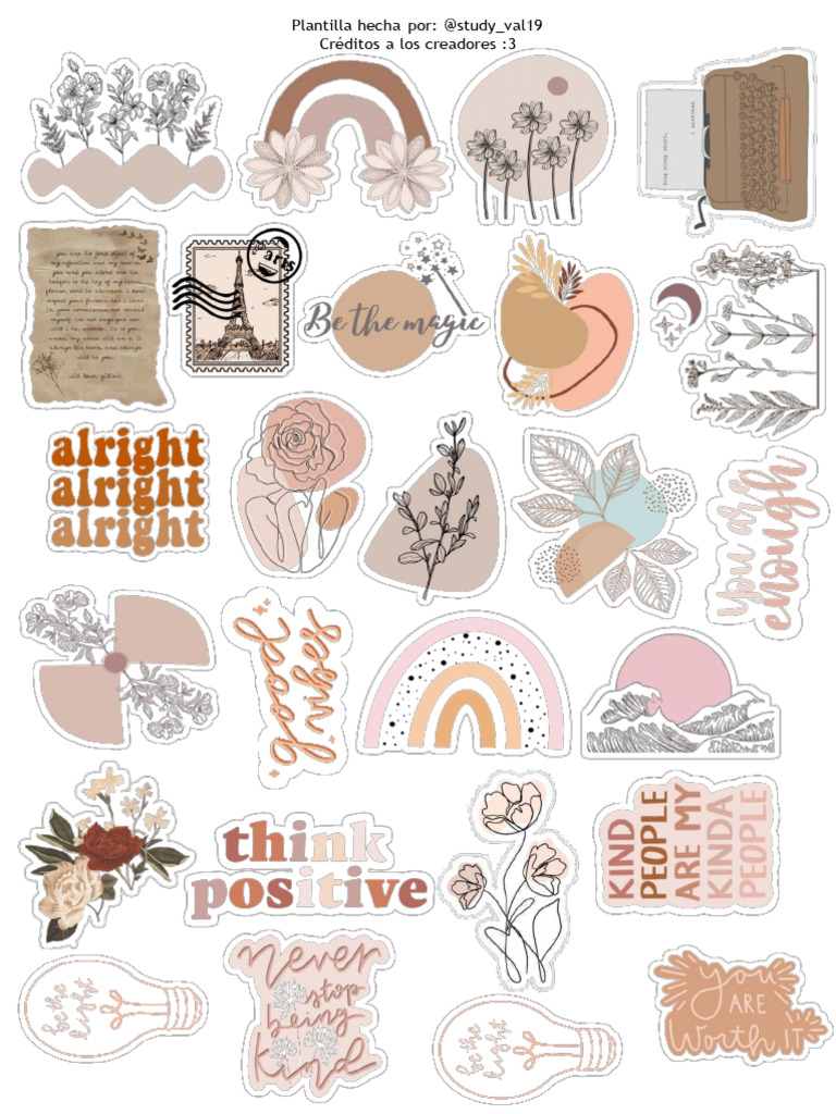 STICKERS Aesthetic | PDF