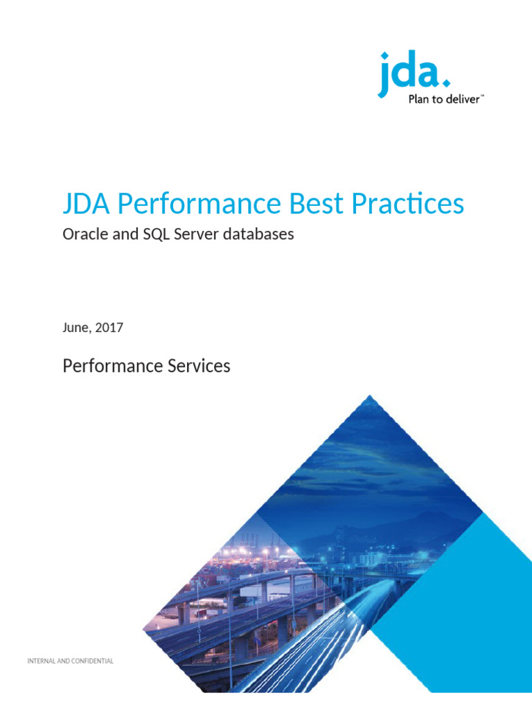 Best Practices - JDA WMS DB - June 12th-2017 | PDF