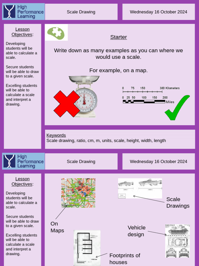 9 V&C Prerequisite - Scale Drawing | PDF | Length