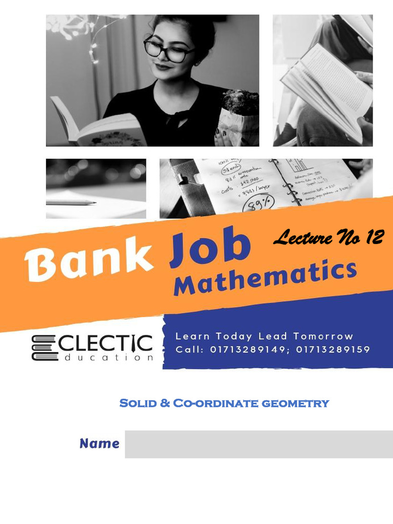 Bank Job Math Lecture 12 Geometry | PDF