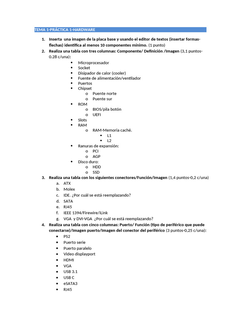 T1 P1 Hardware | PDF
