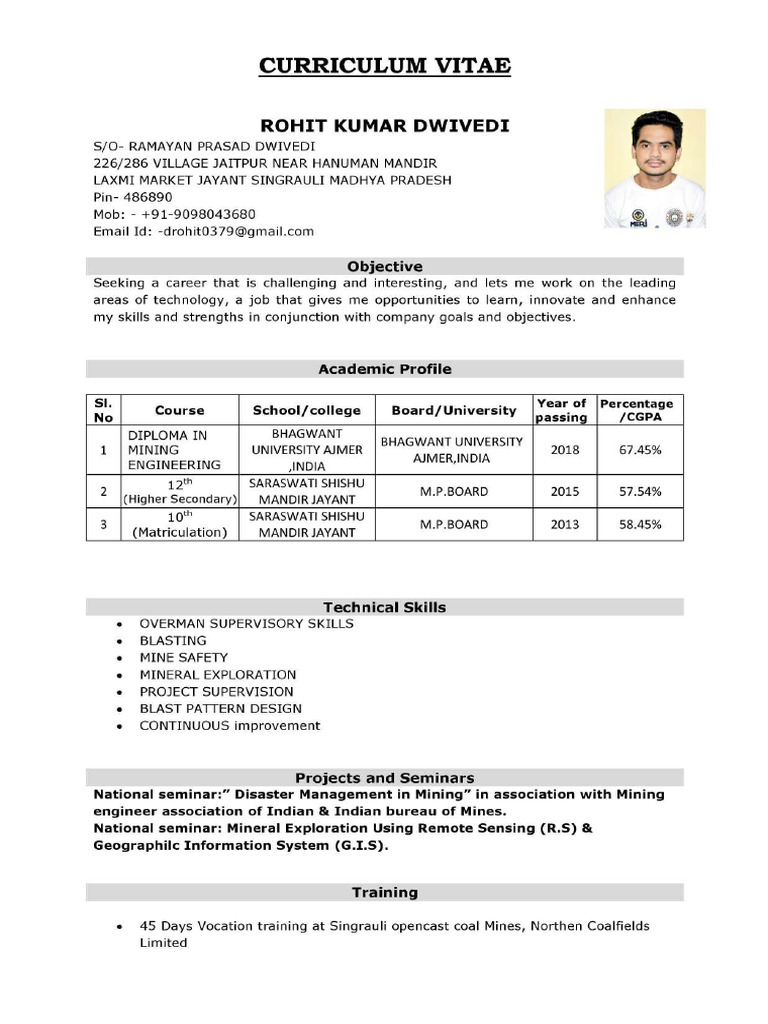 Resume Rohit | PDF