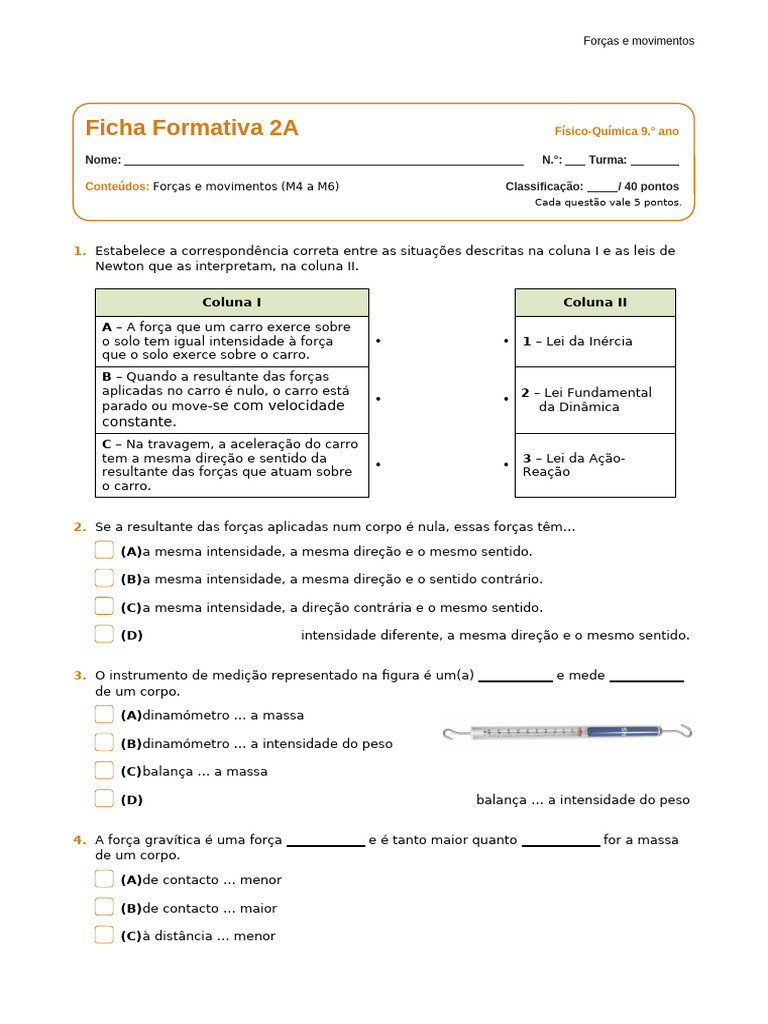 Elt9 Ficha Formativa 2a | PDF