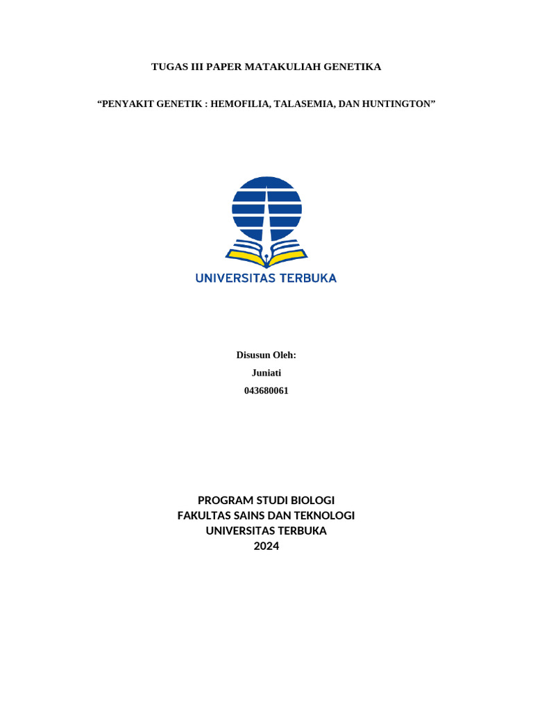 Tugas 3 Genetika | PDF