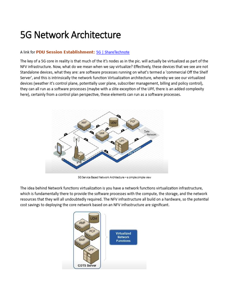 5G Network Architecture | PDF