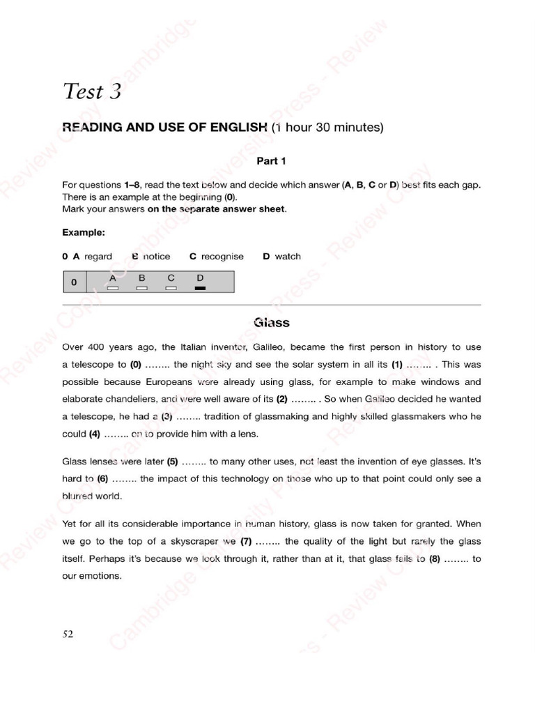Cae Exam Paper 3 | PDF