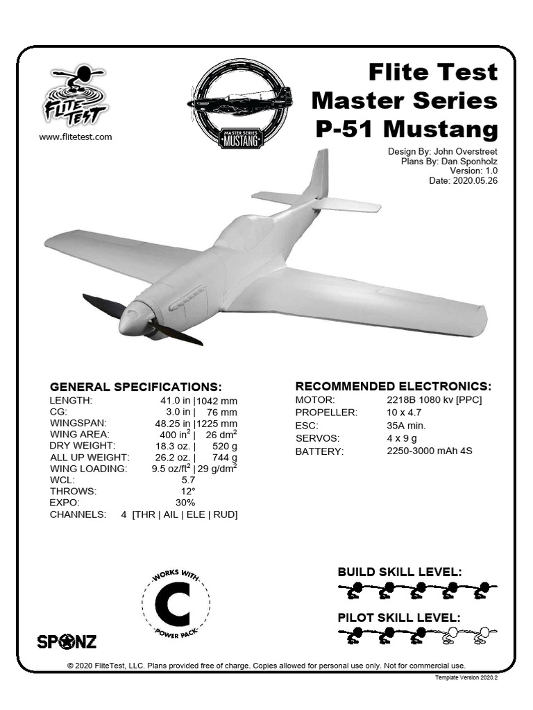Flite Test P 51 | PDF