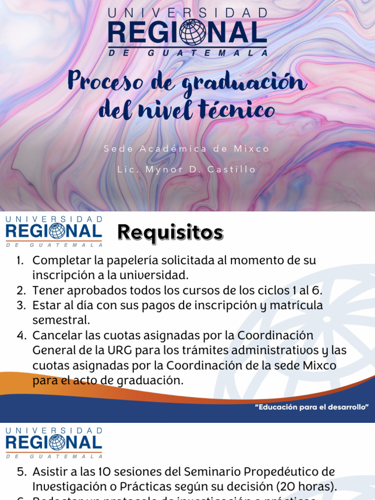 Proceso de Graduación Del Nivel Técnico. | PDF