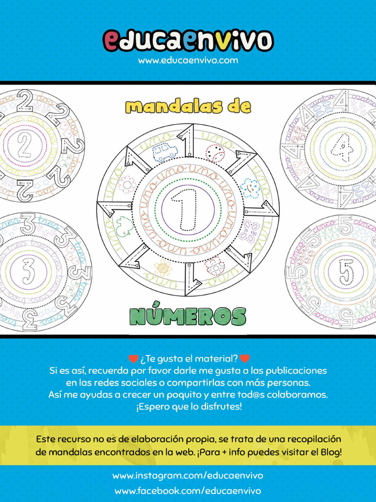 Mandalas de Números L | PDF