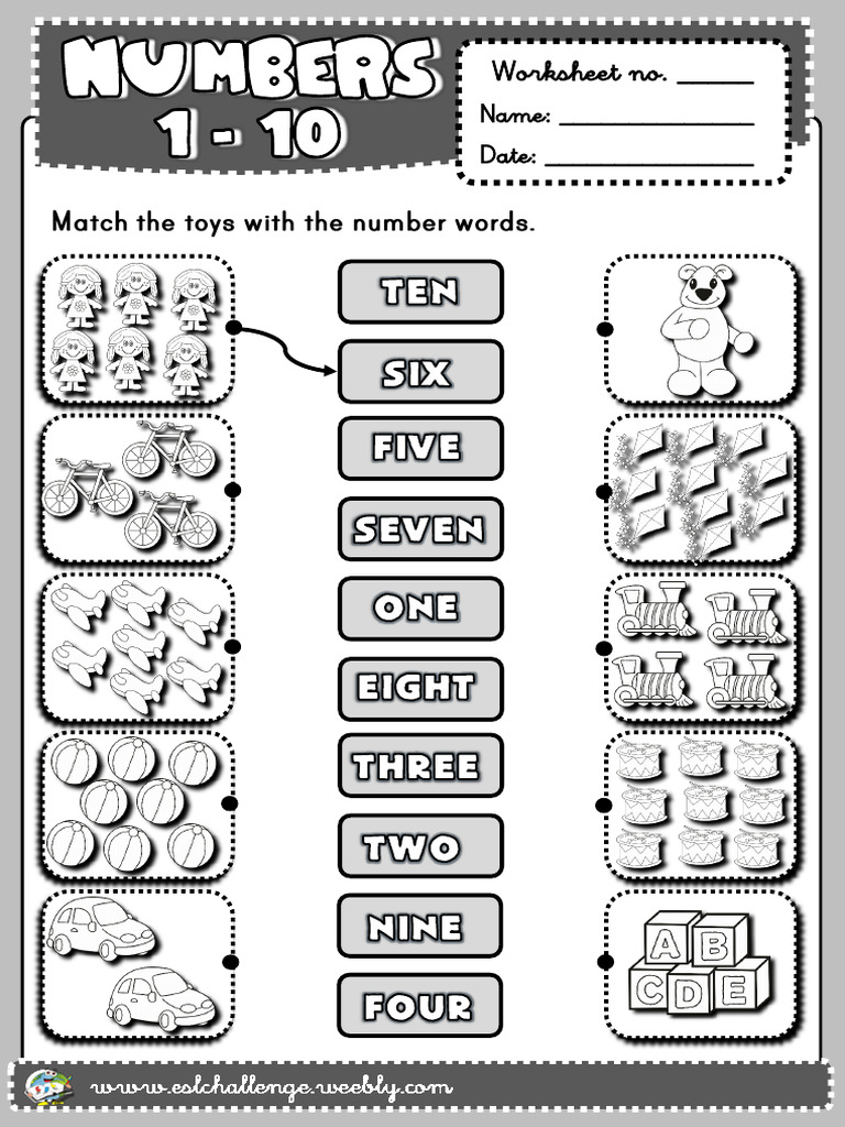 Numbers WS2 BW | PDF