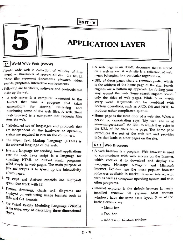 ACN 5th Chapter | PDF