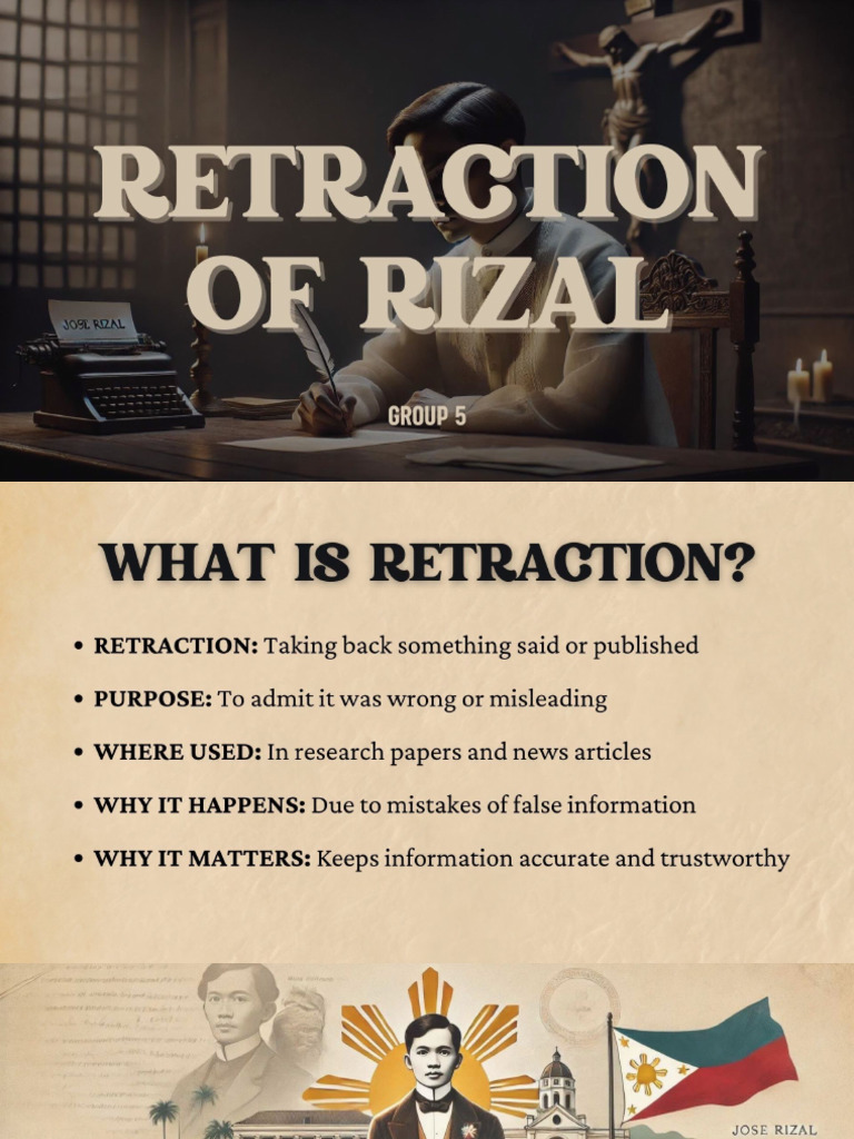 Rizals Retraction Crim3alpha | PDF