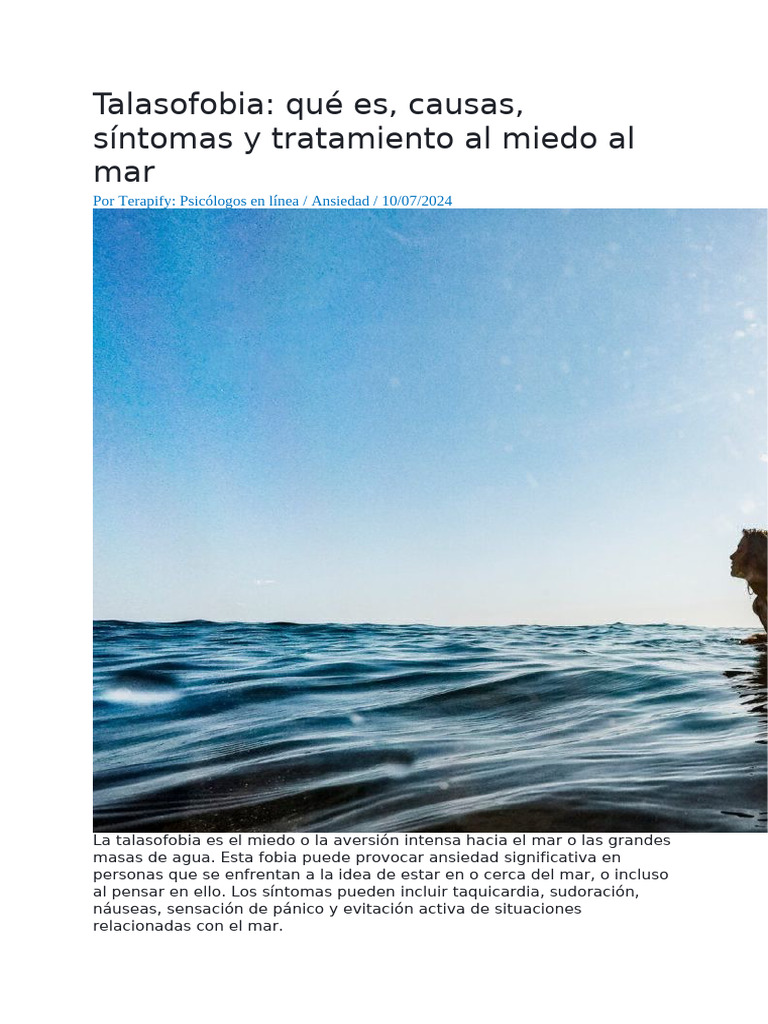 Talasofobia | PDF