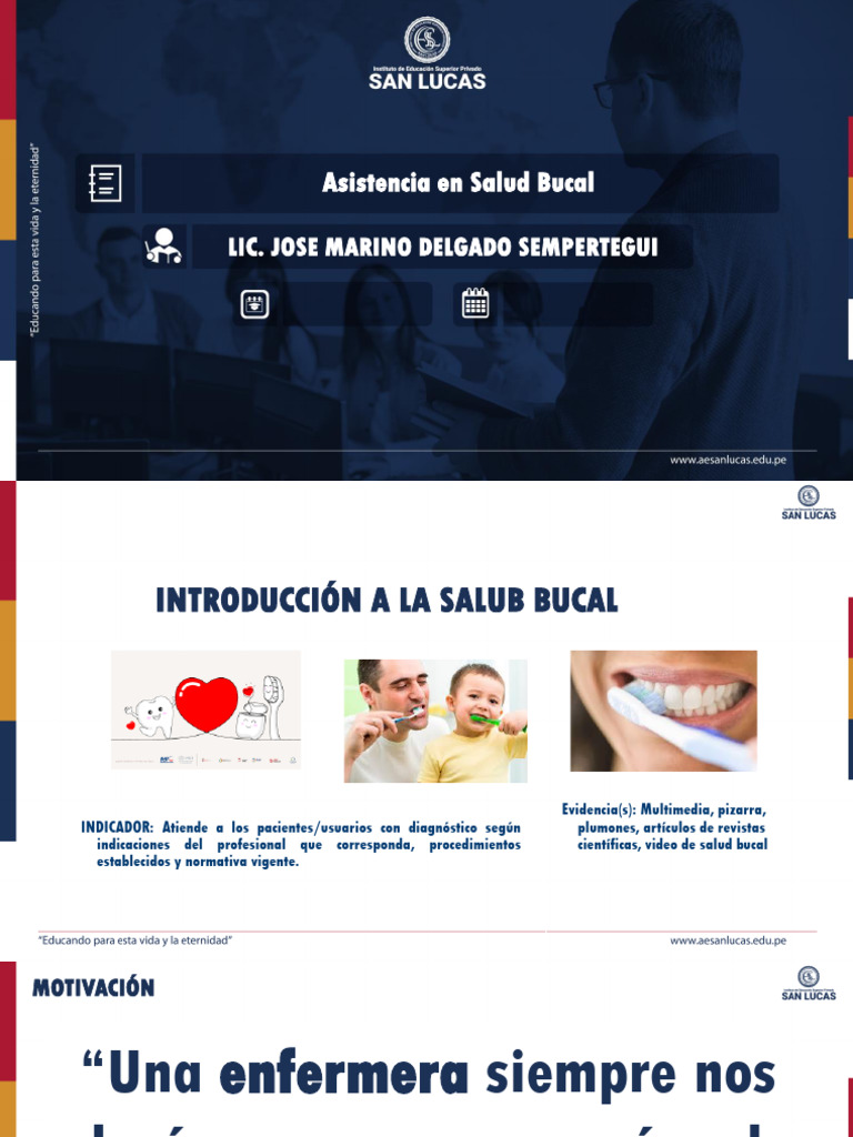 Clase 01 Salud Bucal | PDF