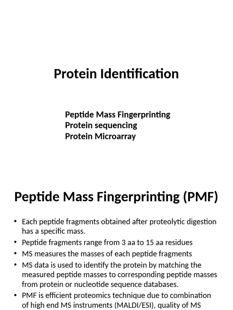 15-Protein Identification by MS | PDF