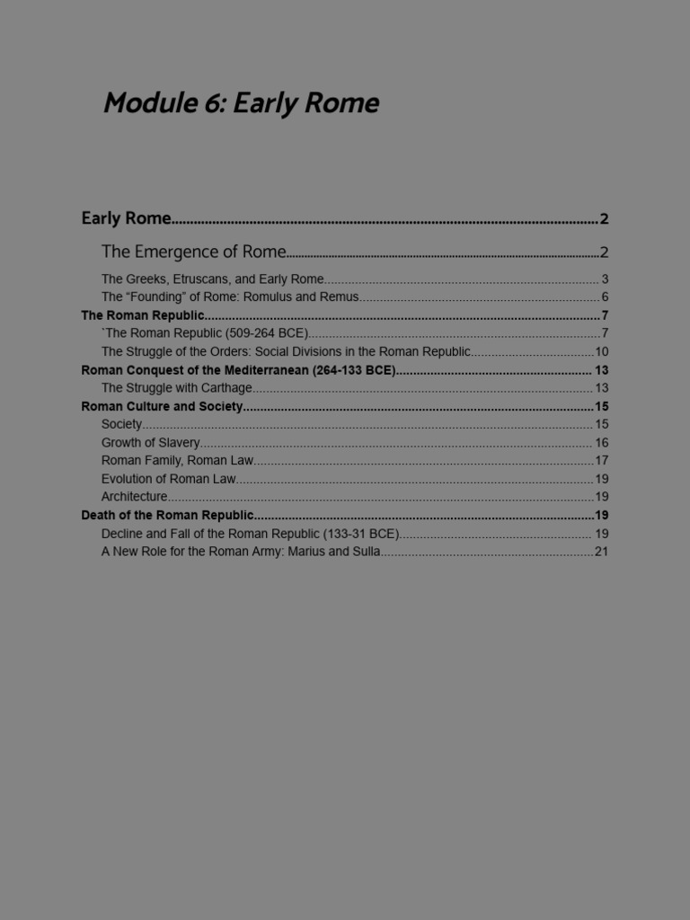Module 6 Notes | PDF