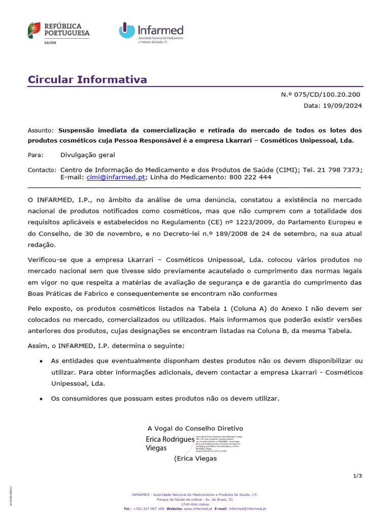 Circular Informativa: Data | PDF