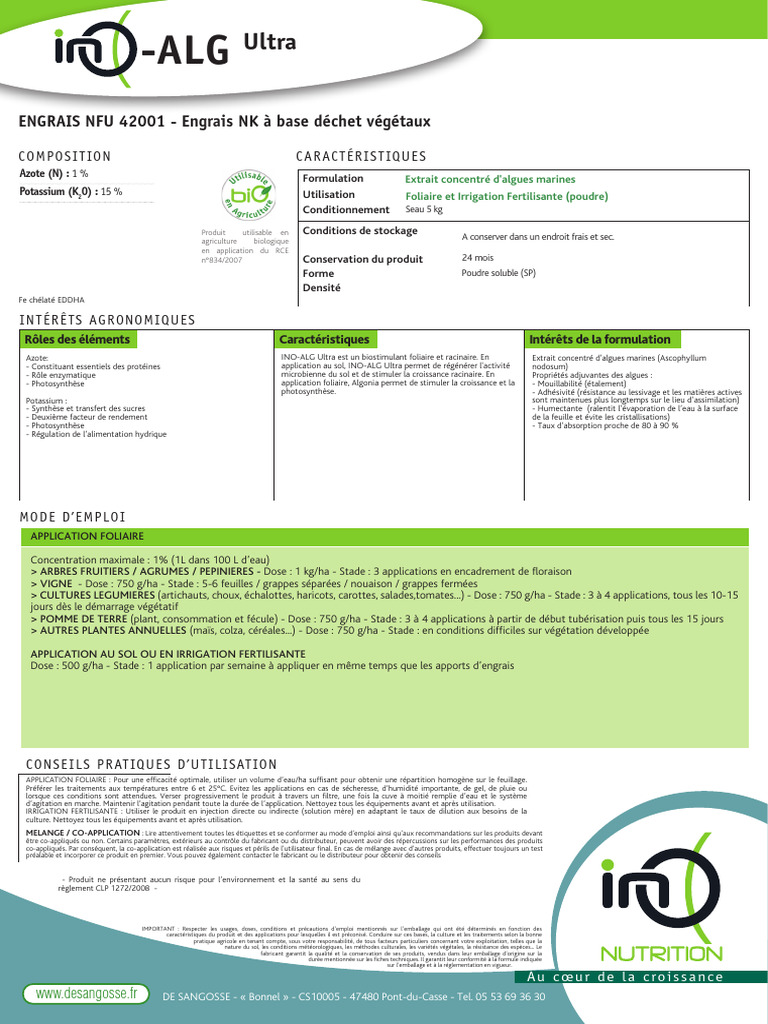 Ino-Alg: Ultra | PDF