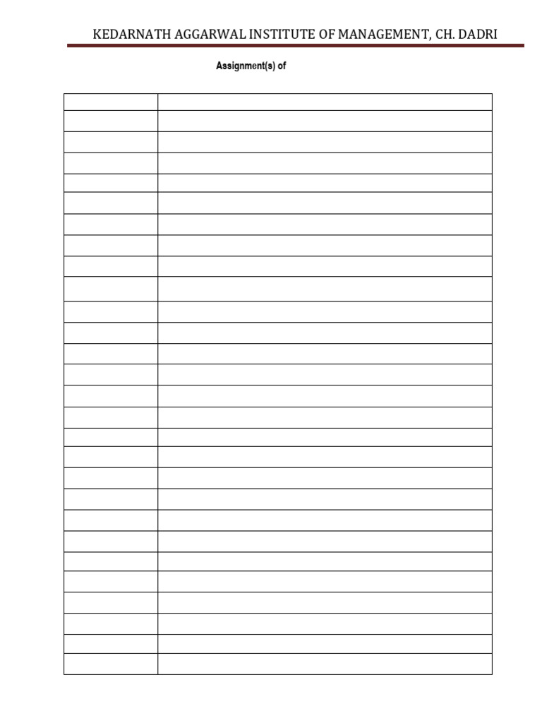 Assignment Topic of RM 2024 | PDF