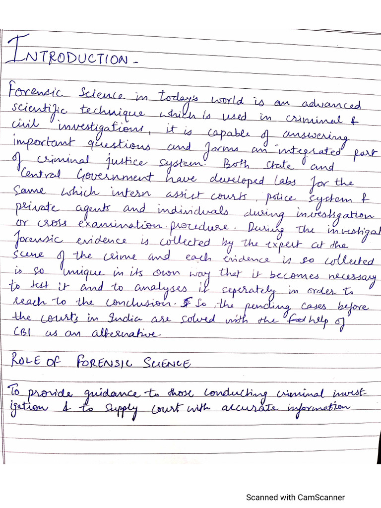 Police and Forensic Scientists Relation | PDF